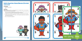 Superhero Number Line (0-20) (teacher made)