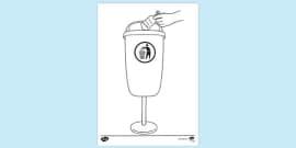 FREE! - Recycling Bins Colouring Sheet | Colouring Sheets