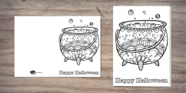 Pumpkin Mindfulness Colouring Card | Twinkl Party - Twinkl