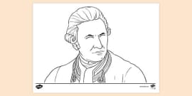FREE! - Captain James Cook Colouring | Colouring Sheets