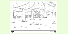 FREE! - Finishing Line colouring sheet - Colouring Pages - Twinkl