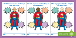 Super Powers Worksheet - Superpower Worksheet