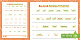 Summer Jumbled Sentences for ESL (teacher made) - Twinkl