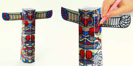 Totem Pole Activity | Native American Heritage Project | Art
