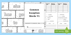 Common Exception Words Year 1 Word Search | One Word Search