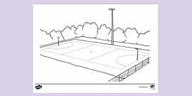 Netball Team Colouring | Colouring Sheets (teacher made)