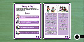 Poster for Communication - Ask To Play - Inclusion - Twinkl