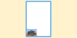 FREE! - Nice Car Page Border | Page Borders | Primary | Twinkl