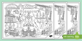 Scotland Doodle Colouring Pages (l'enseignant a fait)