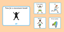Yoga Gross Motor Activity Cards (teacher made)