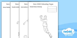 Marcus Rashford Colouring Sheets, Primary Resources,Football