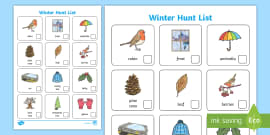Winter Clothes Labelling Activity (teacher made)