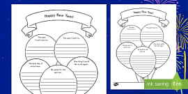 Staff Wellbeing New Year, New Me Activity - Twinkl