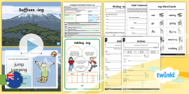 Suffix '-ing' Board Game (teacher made)