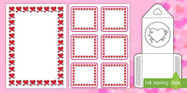 Valentine's Day Page Borders | Valentine's Borders | Twinkl