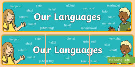FREE! - World Languages Display Banner (teacher made)