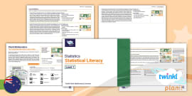Level 1 Statistical Literacy: Supporting Activities Pack