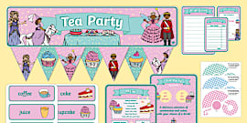 Tea Party Dramatic Play Labels