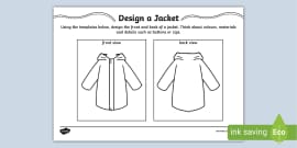 Design Your Own Winter Coat Template Activity - - Twinkl