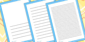 Multicolour Page Borders (teacher made)