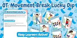 KS1 Movement Breaks Cards - Move PE - Twinkl