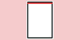 FREE! - Simple Blank Page Border Red | Page Borders | Twinkl