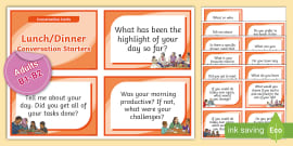 Conversation Topic Cards (teacher made) - Twinkl