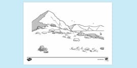 FREE! - Mount Everest Colouring Sheet | Printable Colouring Pages