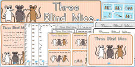 Three Blind Mice Worksheet / Worksheet - Twinkl