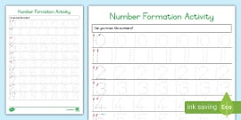 Number Formation Tracing Strips 0-20 | Handwriting Numbers