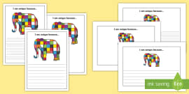 I Am Unique Writing Activities (teacher made) - Twinkl