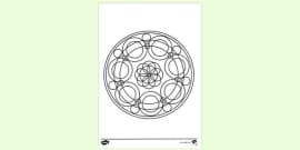 KS1 Design Your Own Mandala Worksheet (teacher made)