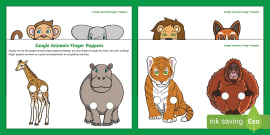 FREE! - Zoo Animals Finger Puppets (teacher made) - Twinkl