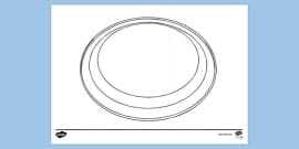 FREE! - Paper Plate with Ribbons Colouring Sheet | Colouring Sheets