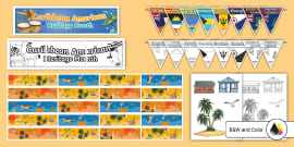 Caribbean American Heritage Bulletin Borders | Twinkl USA
