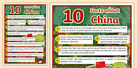 KS2 China Fact File Template (teacher made) - Twinkl