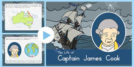 The Story of Captain James Cook PowerPoint Arabic/English