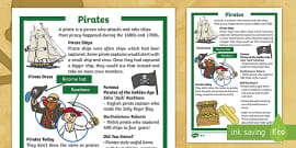 FREE! - KS2 A Pirate's Life For Me: Focused Reading Skills ...