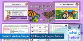 Y2 Subtract a 2-Digit Number and Ones PlanIt Maths Lesson 6