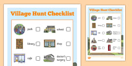 Villages - Word Mat (teacher made) - Twinkl