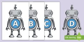 FREE! - A-Z Alphabet on Robots (teacher made) - Twinkl
