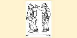 FREE! - Firefighter Colouring | Colouring Sheets - Twinkl