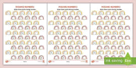 Pirate-Themed Missing Numbers Worksheet 1 to 100
