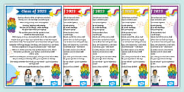 Leaving School Poem - Year 6 Leavers - End of Year Resources