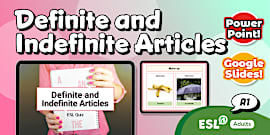 ESL Articles: A/An/The Lesson Pack