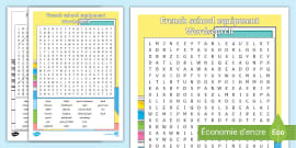 French: Family Word Search (teacher made) - Twinkl