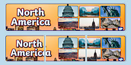 North America Display Banner (teacher made) - Twinkl