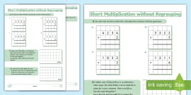 Short Multiplication Year 4 (teacher made) - Twinkl