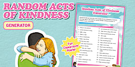10 Random Acts of Kindness Poster | Twinkl Art Gallery