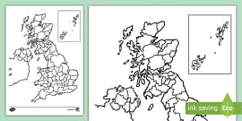 Locating English Cities on a Map Differentiated Worksheet